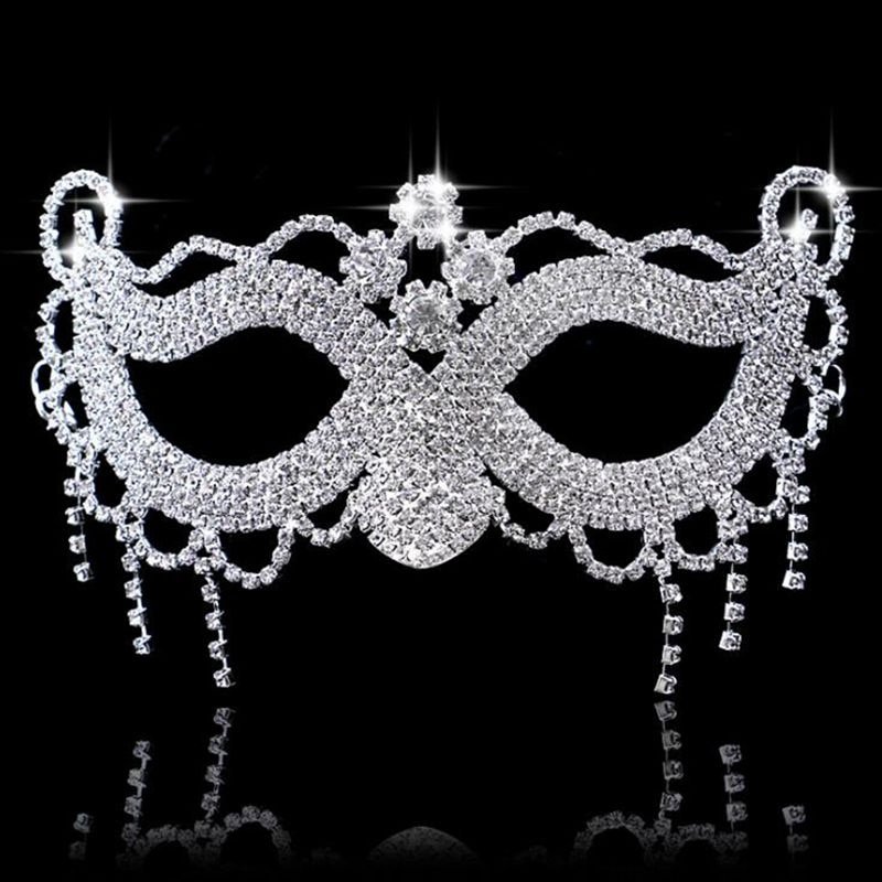 Drag Queen Elegant Rhinestone Mask - Queerks™
