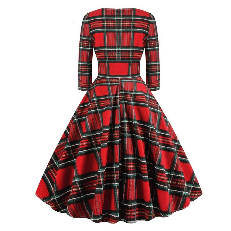 Drag Queen Red Plaid Vintage Dress - Queerks™